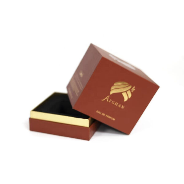 Red Neck Shoulder Lid and Base Perfume Boxes Wholesale