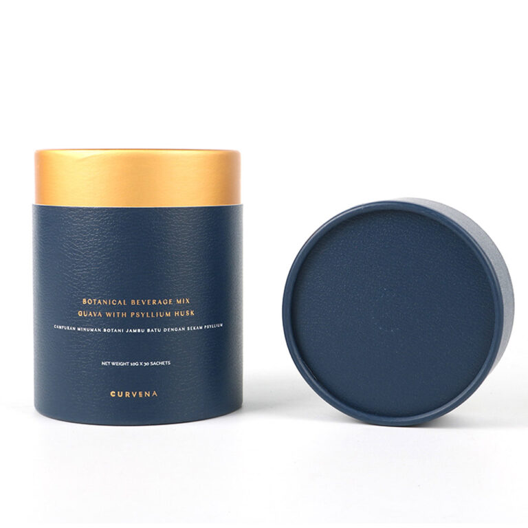 Custom Recyclable Cylinder Round Perfume Kraft Paper Tube